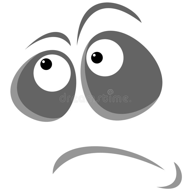 Verbaasd gezicht vector illustratie. Illustration of schaduw - 18429203