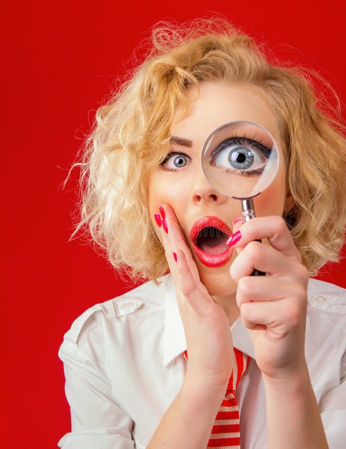 Verbaasd grappige vrouw stock afbeelding. Image of ontzetting - 29395805