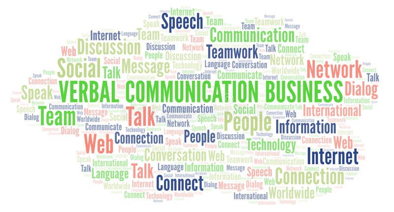 Verbal Communication Word Cloud. Stock Illustration - Illustration of ...