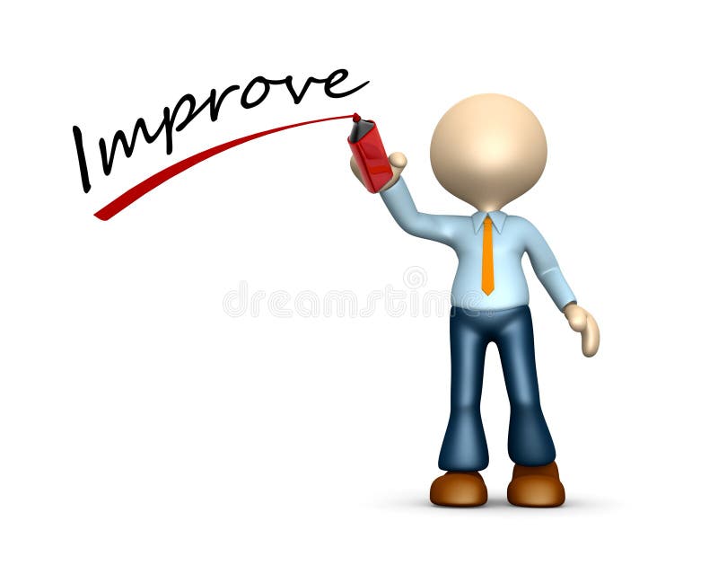 Verbessern Sie stock abbildung. Illustration von menschlich - 37045307