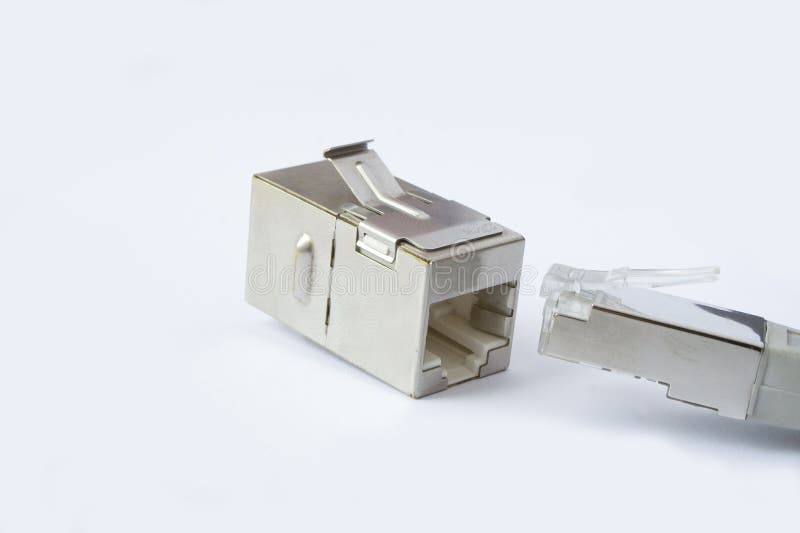 Verbinder RJ45 stockfoto. Bild von digital, daten, internet - 25889874