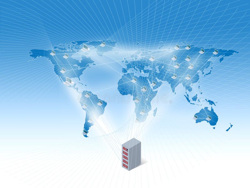 Verbindung der Welt stock abbildung. Illustration von angeschlossen ...