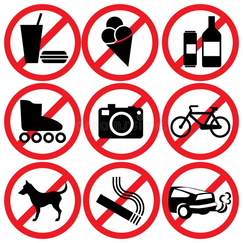 Verboden vector illustratie. Illustration of voorwerp - 12787470