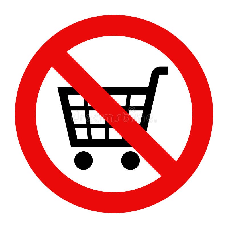 Verboden Teken Met Karpictogram Vector Illustratie - Illustration of ...