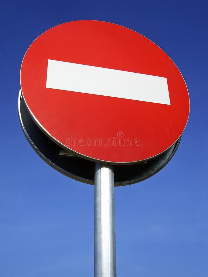 Verbotenes Zeichen stockbild. Bild von zurückhalten, preclude - 4416819