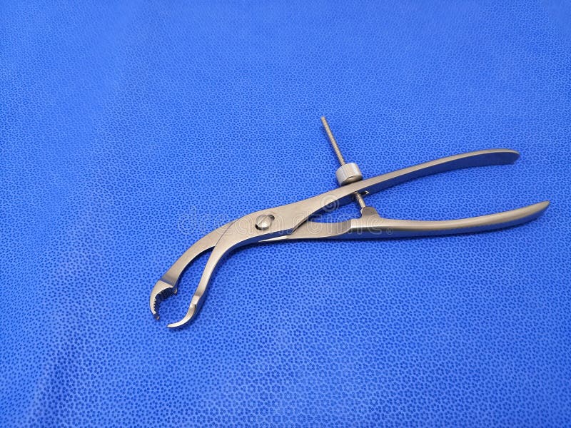 Verbrugge Bone Holding Forceps Self-centering Isolated on the White ...