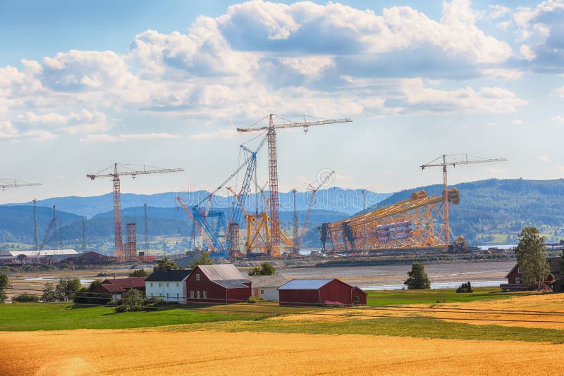 Kvaerner Yard , Verdal editorial photography. Image of yard - 127792462