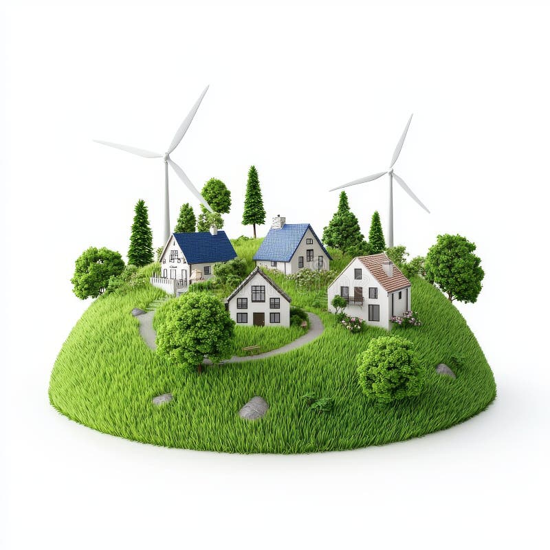 The Verdant Earth, Covered in Grass, Represents Earth Day, Sustainable ...