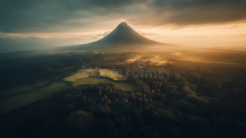 Verdant Fields and Mountains are on Full Display in this Aerial View of ...