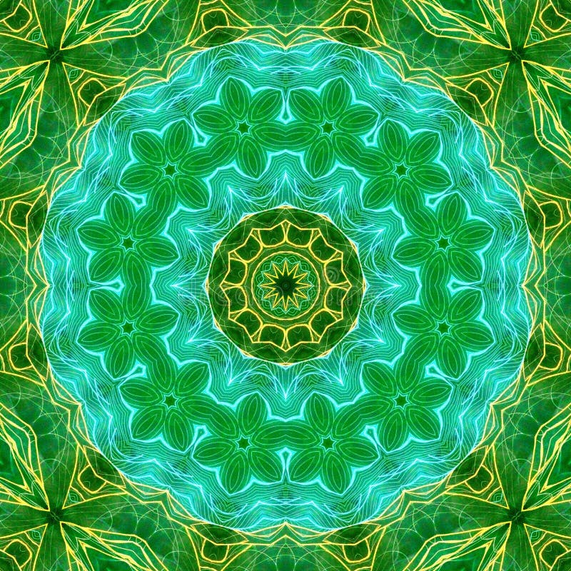 Verde de la mandala stock de ilustración. Ilustración de muestra - 88233866