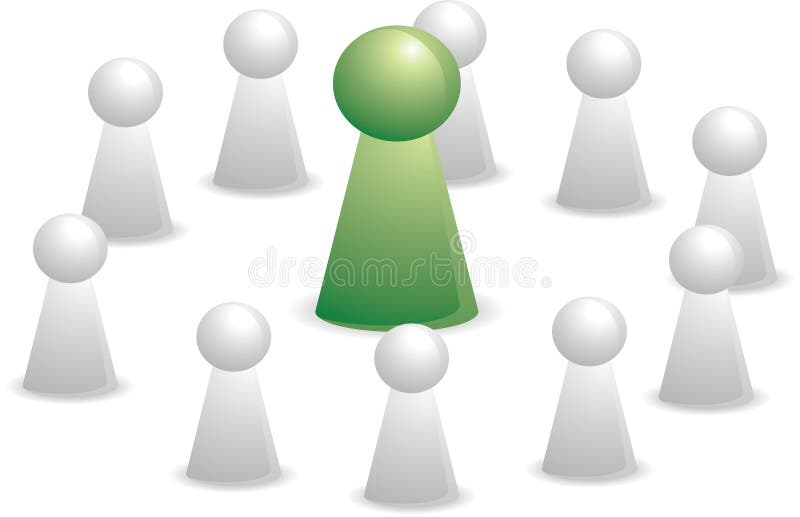 Verde Del Grupo Uno Del Color Ilustración del Vector - Ilustración de ...