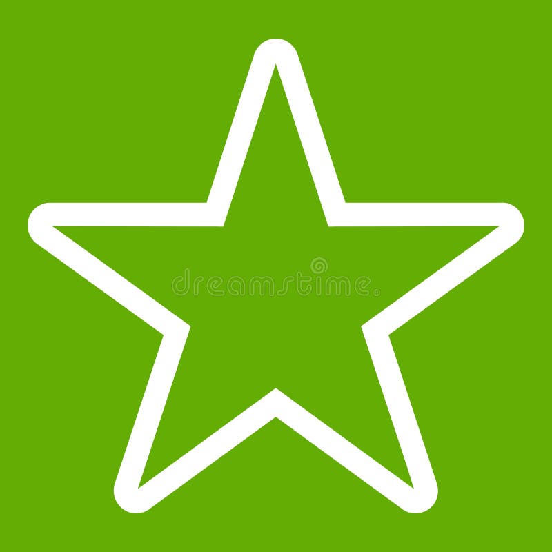 Verde Del Icono De La Estrella Ilustración del Vector - Ilustración de ...