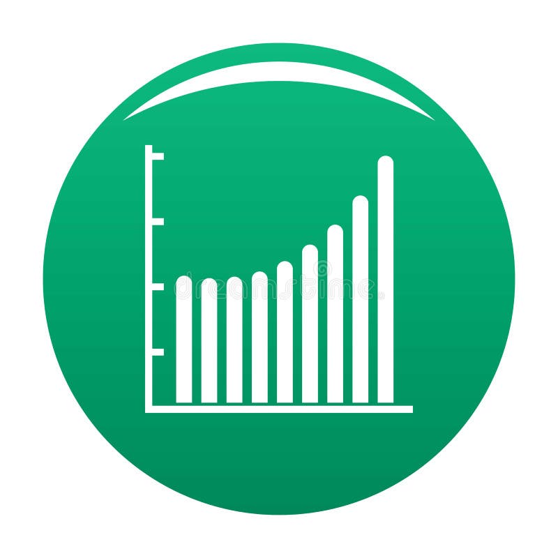 Verde Del Vector Del Icono Del Diagrama Del Negocio Ilustración del ...