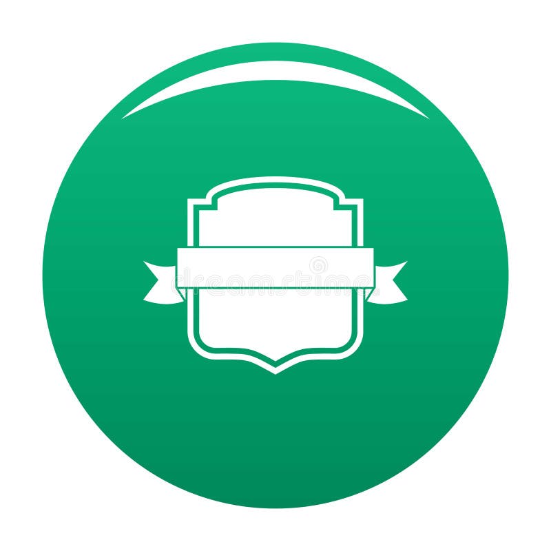 Verde Del Vector Del Icono Del Emblema De La Insignia Ilustración del ...