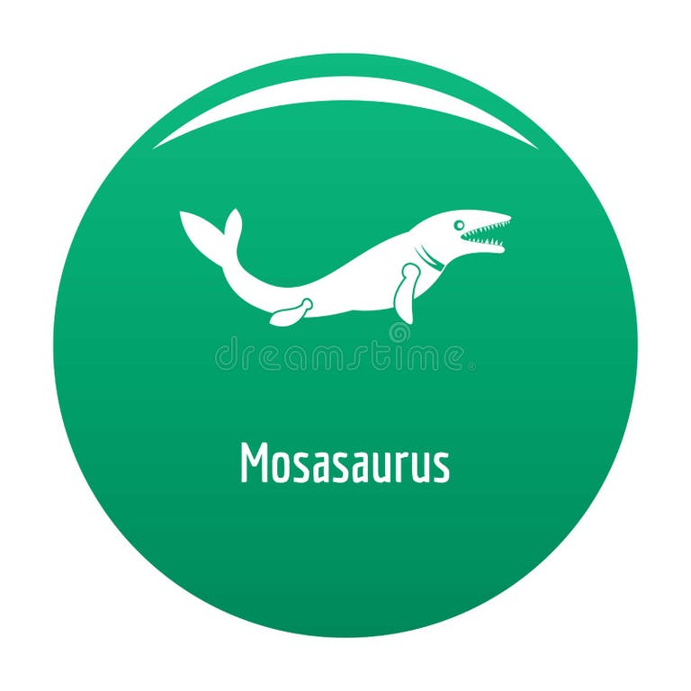 Verde Do Vetor Do ícone De Mosasaurus Ilustração do Vetor - Ilustração ...
