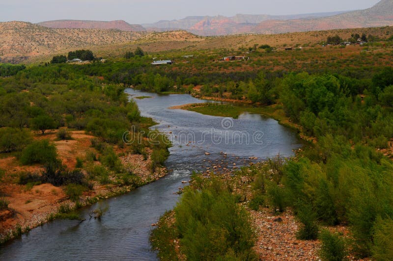 Verde River Canyon Arizona Scenic in Autumn Stock Photo - Image of ...