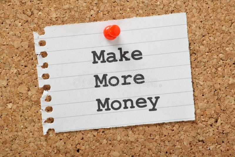 Verdienen Sie mehr Geld stockbild. Bild von sparungen - 35306023