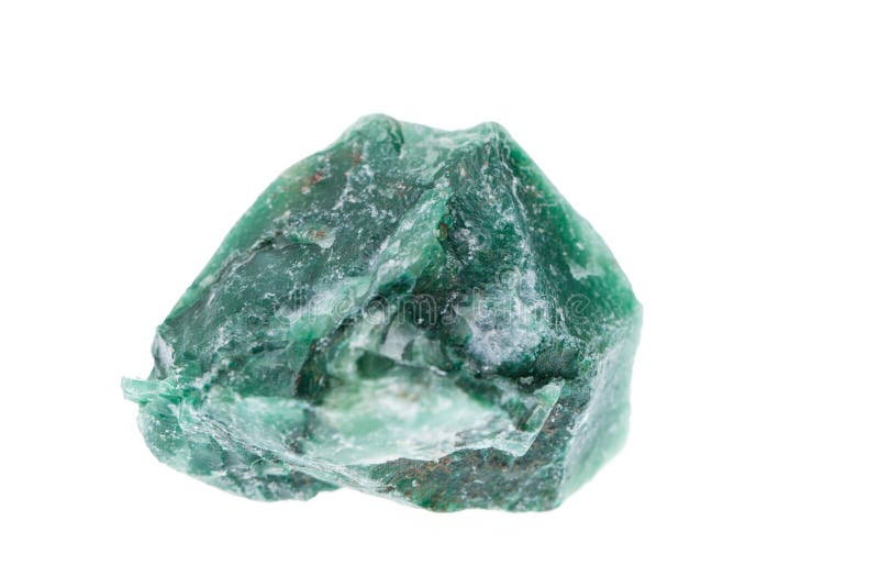 Verdite on White Background Stock Photo - Image of mineral, divination ...