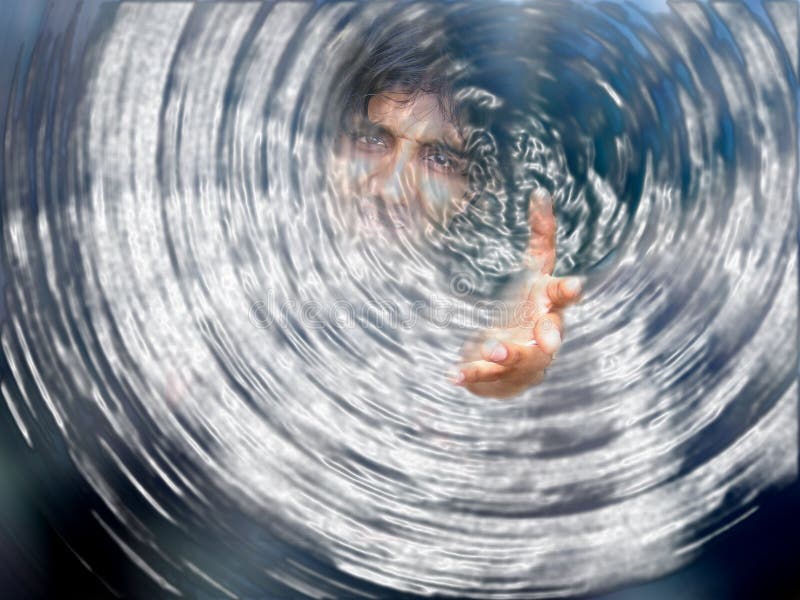 Verdrinking stock illustratie. Illustration of achtergrond - 3149297