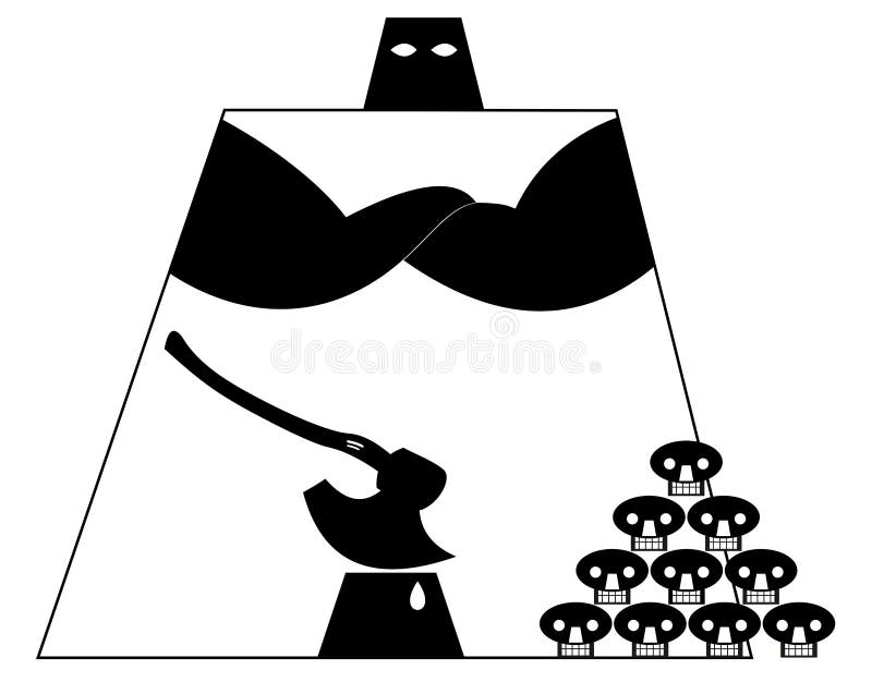 Verdugo stock de ilustración. Ilustración de negro, historieta - 59548616