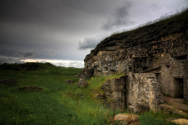 Fort Douaumont, Verdun, France Stock Image - Image of grass, entrance ...