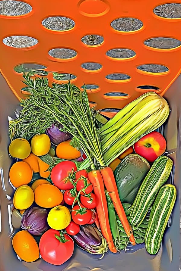 Verduras Y Frutas En El Carrito De Compras. Concepto De Compras Y ... Verduras Y Frutas En El Carrito De Compras. Concepto De Compras Y ...