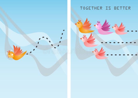 Verenig Me, Samen is Beter 02 Vector Illustratie - Illustration of ...