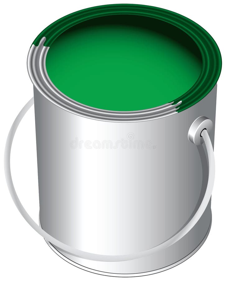 Verf in de pot vector illustratie. Illustration of tint - 24975814