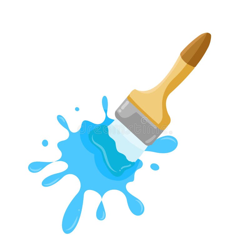 Verfborstel vector illustratie. Illustration of symbool - 31709242