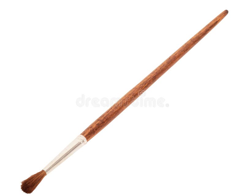 Verf en Borstel stock afbeelding. Image of aardig, kunstenaar - 56573117