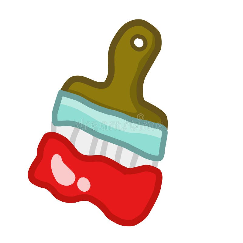 De borstel van de verf vector illustratie. Illustration of symbool ...