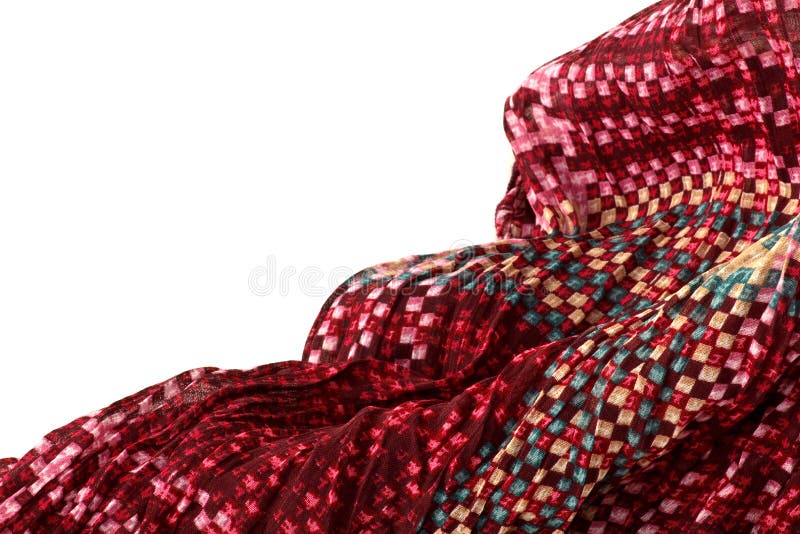 Verfomfaaide Zijdeachtige Rode Stof Stock Foto - Image of decoratief ...