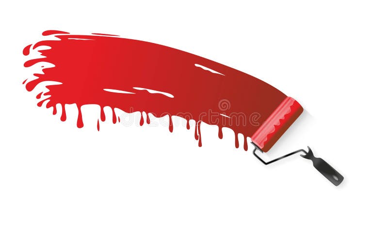 Verfrol stock illustratie. Illustration of bloed, verf - 36814673