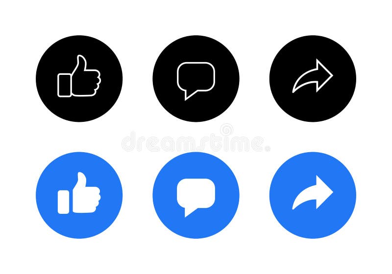 Als, Commentaar, Aanhangerpictogram Blauwe Vlakke Vectorillustratie Met ...