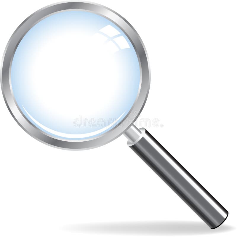 Vergrootglas stock illustratie. Illustration of beveilig - 14577333
