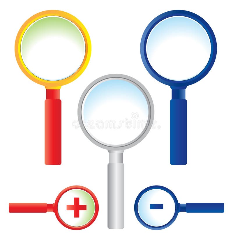 Vergrootglas stock illustratie. Illustration of lens - 17517259