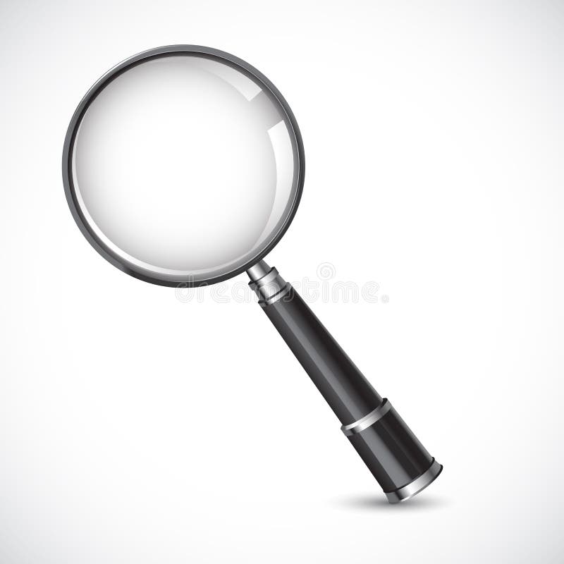 Vergrootglas vector illustratie. Illustration of observatie - 25438126