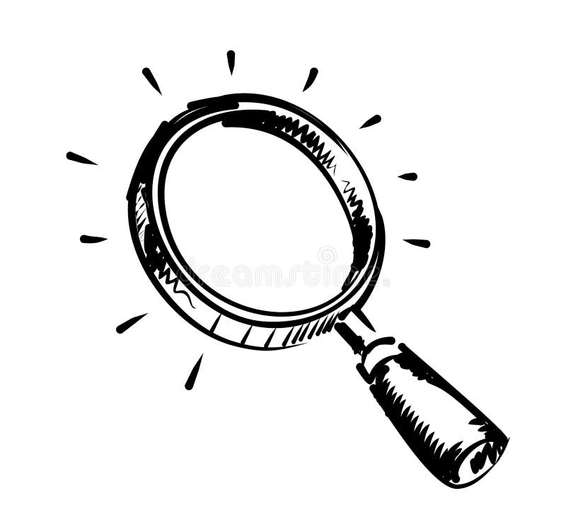 Vergrootglas vector illustratie. Illustration of illustratie - 28936518