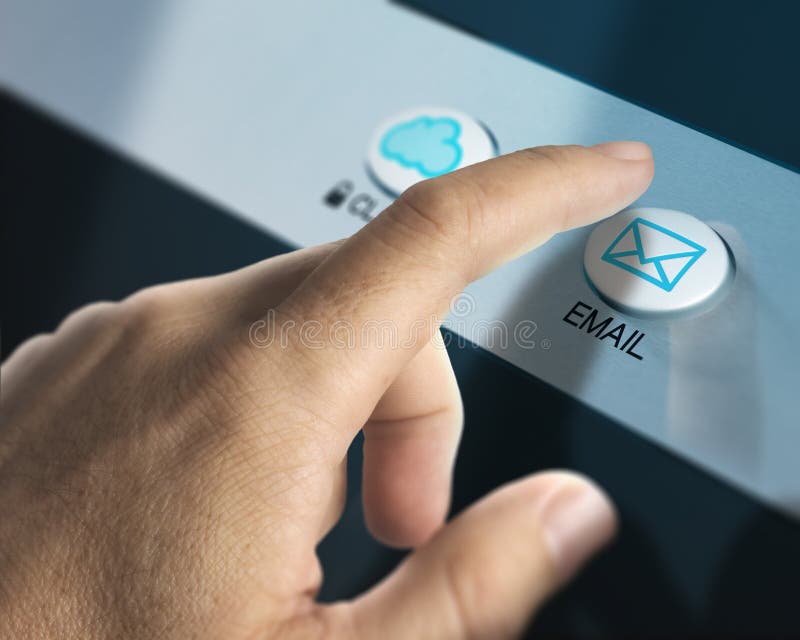 Verific email ilustração stock. Ilustração de impulso - 46640771