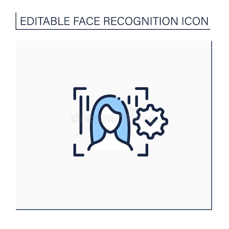 Verification Process Line Icon Stock Vector - Illustration of line ...