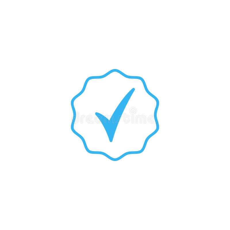 Verified Badge Icon Design Template Stock Vector - Illustration of blue ...