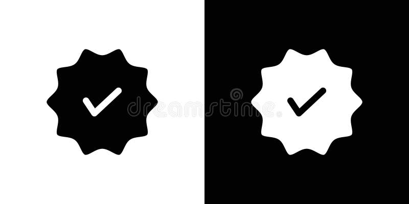 Verified Badge Icon Logo Set Vector Stock Vector - Illustration of ...