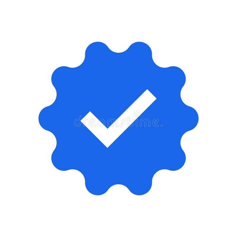 Verified Badge icon stock illustration. Illustration of symbol - 357192952