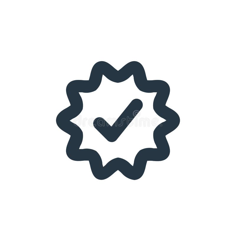 Verified Icon Vector from Essentials Ui Concept. Thin Line Illustration ...