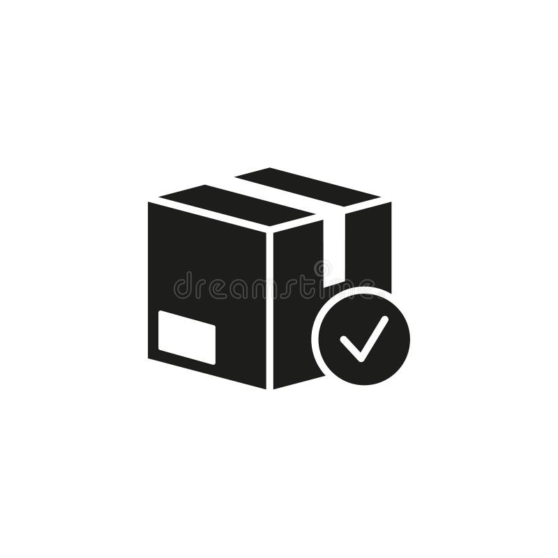 Verified Package Icon stock illustration. Illustration of verified ...