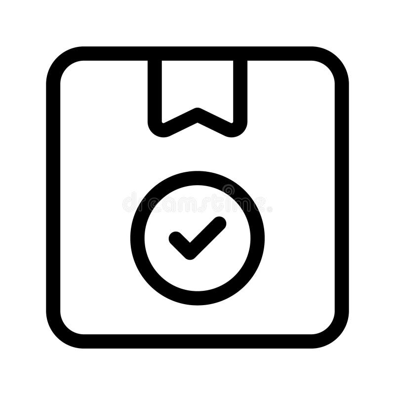 Verified package stock vector. Illustration of checkmark - 339744119