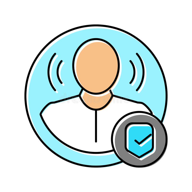 Verified Profile Color Icon Vector Illustration Stock Illustration ...