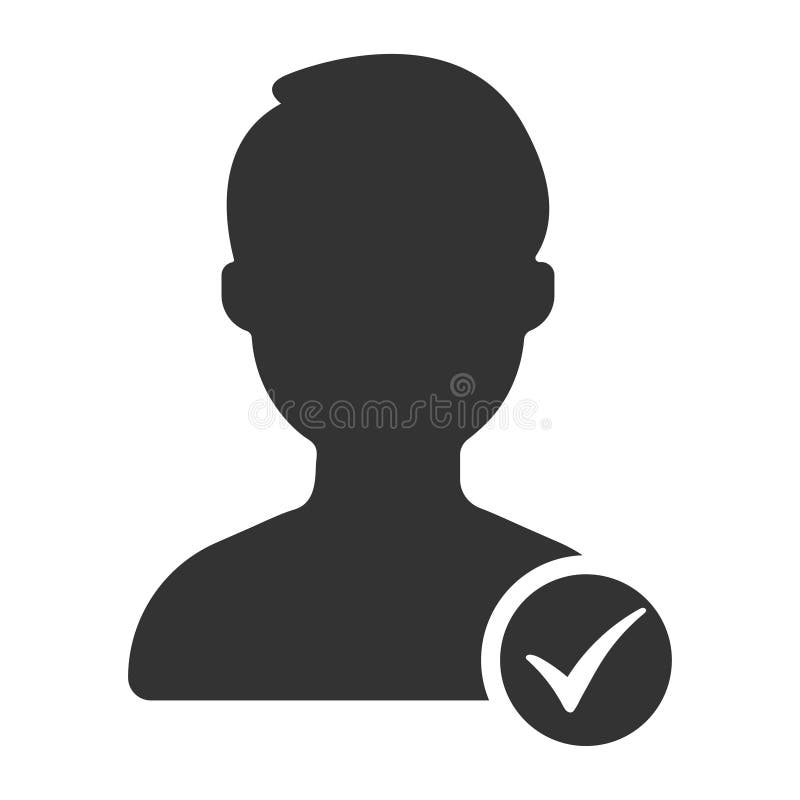 Verified Profile Icon Design Stock Vector - Illustration of mobile ...