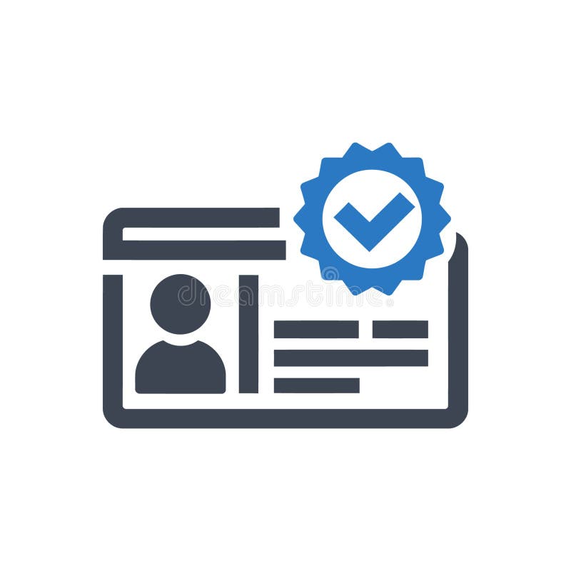 Verified Profile Icon stock vector. Illustration of sign - 361702219