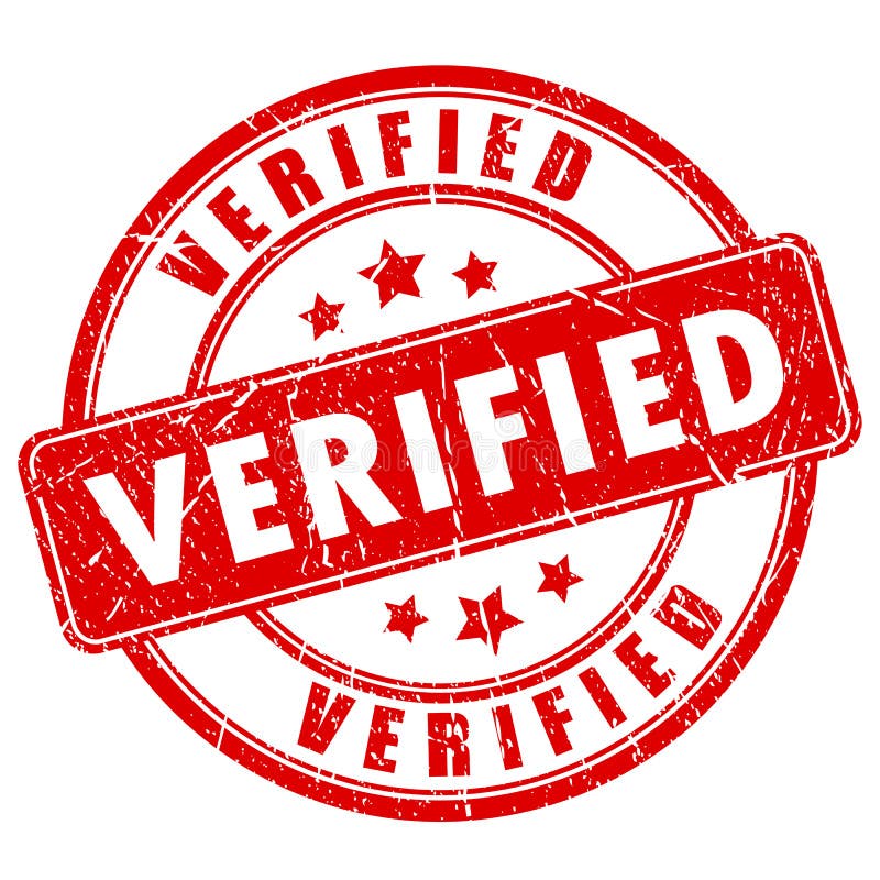 Verified Rubber Vector Stamp Stock Vector - Illustration of accepted ...